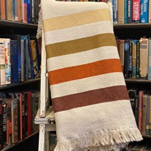 Pure Country Weavers Bent Creek Stripe Blanket - Patterns Gift Tapestry Throw Woven from Cotton - Made in The USA (73x48)