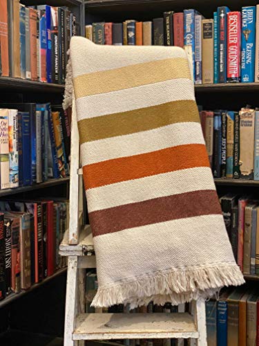 Pure Country Weavers Bent Creek Stripe Blanket - Patterns Gift Tapestry Throw Woven from Cotton - Made in The USA (73x48)