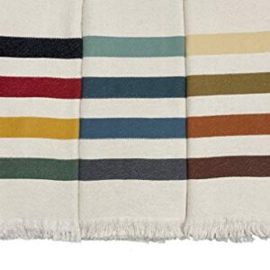 Pure Country Weavers Bent Creek Stripe Blanket - Patterns Gift Tapestry Throw Woven from Cotton - Made in The USA (73x48)