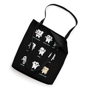 Teeth In Action Gift - Funny Dentist Dental Assistant Tote Bag