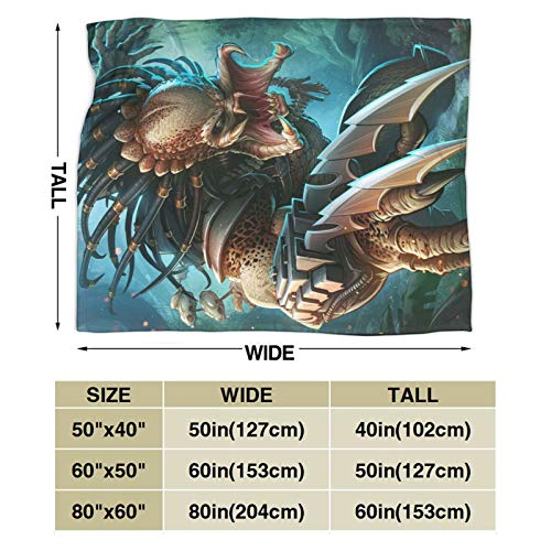 WEQDUJG Predator Blanket Throws Bed Queen Size Ultra Soft Micro Fleece Warm Fluffy Couch Living Room Luxury Blankets 80 x 60 in