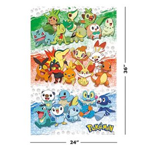 Pokemon - TV Show/Gaming Poster (First Partners) (Size: 24" x 36")