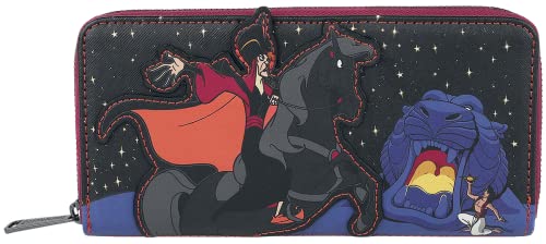 Loungefly Disney Aladdin Jafar Villains Scene Zip Around Wallet Multicolor Medium