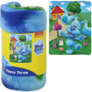 blue’s clues & you fleece throw blanket, 45″ x 60″, multi color