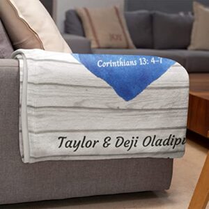 Personalized Wedding Gifts for Bride and Groom, Wedding Blanket Throw, Wedding Gifts for Couple, Bride Gifts, Bride to Be Present, Couples Blanket Personalized, Bridal Shower Gift (D2-60"x80"-Fleece)