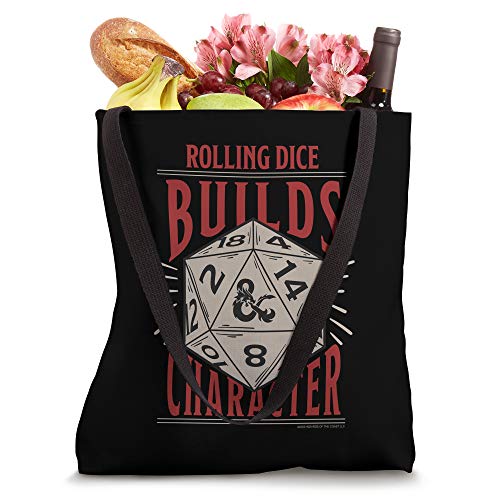 Dungeons & Dragons Rolling Dice Builds Character Tote Bag