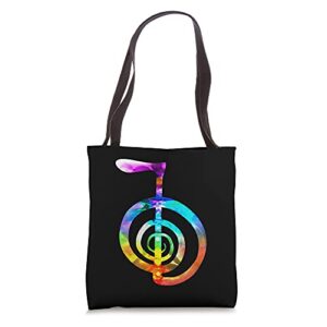 reiki 7 chakras colors – reiki symbol choku rei tote bag