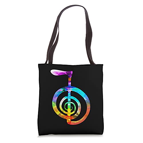 Reiki 7 Chakras colors - Reiki Symbol Choku Rei Tote Bag