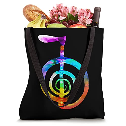 Reiki 7 Chakras colors - Reiki Symbol Choku Rei Tote Bag