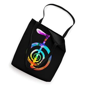 Reiki 7 Chakras colors - Reiki Symbol Choku Rei Tote Bag