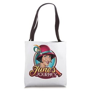 june’s journey colored logo tote bag tote bag