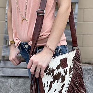 STS Cowhide Teton Crossbody in Urban Red-Brown STS33589