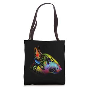 bull terrier dog for a bull terrier mom tote bag