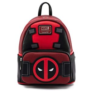 loungefly deadpool merc with a mouth cosplay womens double strap shoulder bag purse