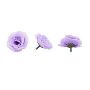 Mini Lavender Silk Artificial Flower Heads for Crafts, Decorations (2 in, 75 Pack)