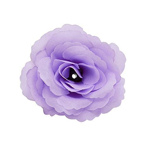 Mini Lavender Silk Artificial Flower Heads for Crafts, Decorations (2 in, 75 Pack)