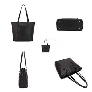 Handbag for Women Tote Bag PU Leather Large Shoulder Bag Top Handle Satchel Purses and Wallet 2Pcs Set