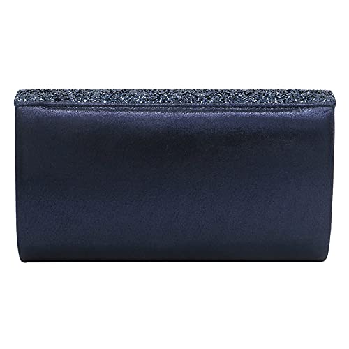 Miss Chow Glittered Envelope Clutch Purse Sequined Evening Bag Lustrous Party Handbag Shiny Shoulder Bag