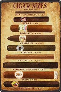 cigars metal tin sign 8×12 inch vintage home office poster bar pub cafe decorative plaque home decor cigar decor