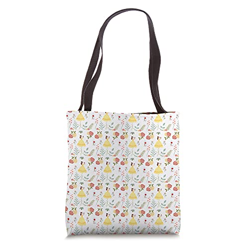 Disney Princess Belle and Enchanted Rose Print Tote Bag