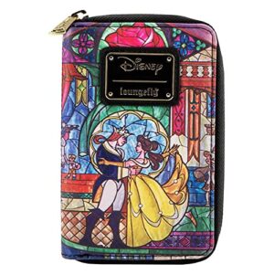 loungefly disney princess castle series belle faux leather wallet