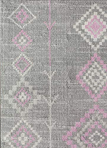 CosmoLiving by Cosmopolitan BR15E Native Blush Moroccan Tribal Area Rug 8'9" x 12'