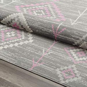 CosmoLiving by Cosmopolitan BR15E Native Blush Moroccan Tribal Area Rug 8'9" x 12'