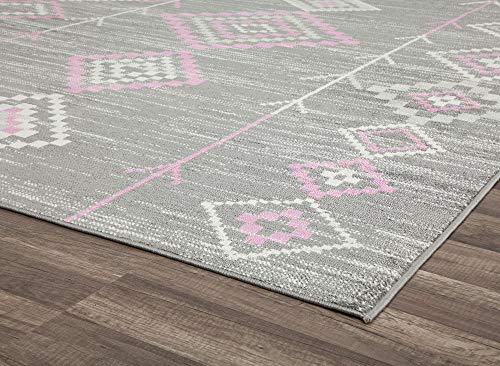 CosmoLiving by Cosmopolitan BR15E Native Blush Moroccan Tribal Area Rug 8'9" x 12'