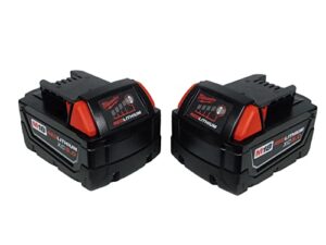 milwaukee 48-11-1850 2 pack m18 18v lithium-ion battery 48-11-1852