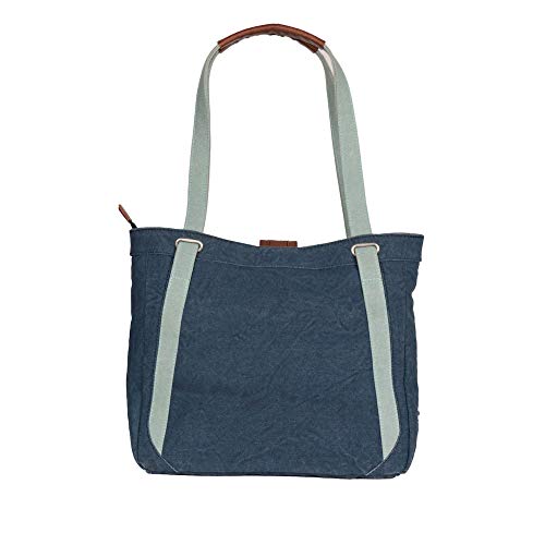 Mona B Cora Upcycled Recycled Durrie Vegan Tote Handbag with RFID Blocking