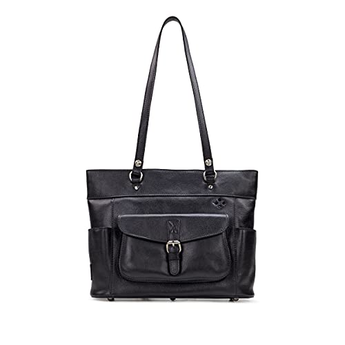 Patricia Nash | Bolsena Tote Purse for Women | Leather Tote Bag for Women, Black