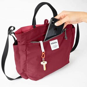 Hellolulu JOLIE Double Sided 2 Way Shoulder Tote Bag, Sweet Rouge/Ruby Red