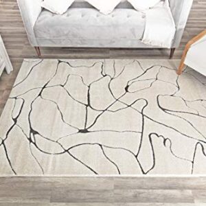 CosmoLiving by Cosmopolitan Area Rug, 5'0"x7'6", Marble