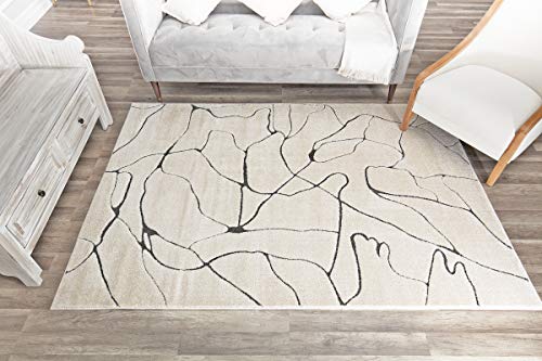 CosmoLiving by Cosmopolitan Area Rug, 5'0"x7'6", Marble