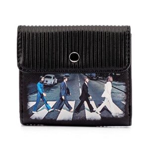 loungefly the beatles abbey road faux leather wallet