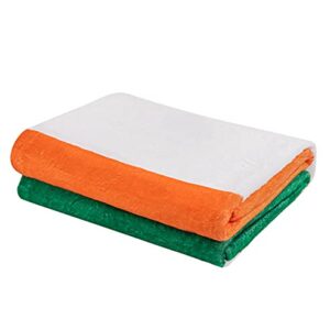 Irish Flag Throw Blanket, Super-Soft Extra-Large Ireland Flag Blanket for Men, Women, Teens and Children, Fleece Irish National Flag Blanket (50in x 60in) Warm and Cozy Throw for Events, Décor or Bed