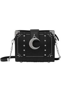 killstar myth witch spell book gothic punk crescent moon handbag ksra001042