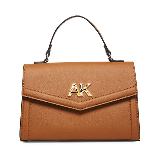 Anne Klein womens Anne Klein Flap Top handle satchel, Potters Clay, One Size US