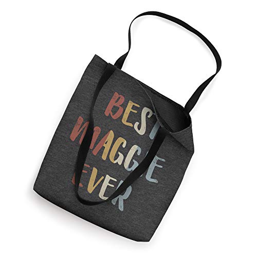 Best Maggie Ever Retro Vintage Name Gift Dark Heather Gray Tote Bag