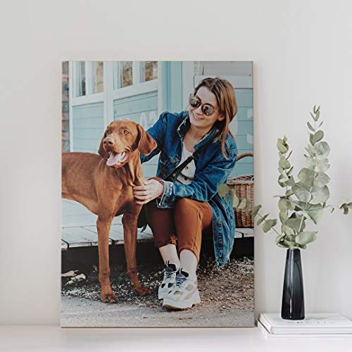 Custom Canvas Prints with Your Photos, Personalized Photo to Canvas Wall Art Prints for Family, Wedding, Anniversary, Baby, and Pet Pictures - 8x10 Inch