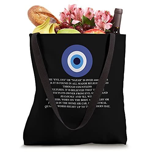 The Evil Eye Or Nazar Is Over 5000 Years Old Glass Art Tote Bag