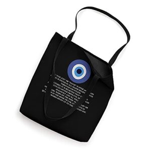 The Evil Eye Or Nazar Is Over 5000 Years Old Glass Art Tote Bag