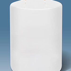 HYOOLA White Three Wick Large Candle - 4.75 x 8 Inch - Unscented Big Pillar Candles - 120 Hour - European Made