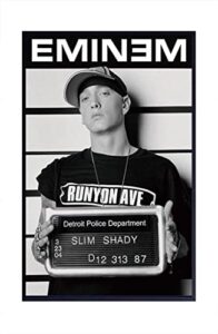 fatcat wall graphics eminem (mugshot) poster frameless gift 12 x 18 inch(30cm x 46cm)-s-193…