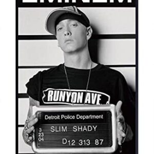 FatCat Wall Graphics Eminem (Mugshot) Poster Frameless Gift 12 x 18 inch(30cm x 46cm)-S-193…