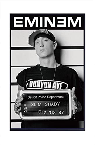 FatCat Wall Graphics Eminem (Mugshot) Poster Frameless Gift 12 x 18 inch(30cm x 46cm)-S-193…