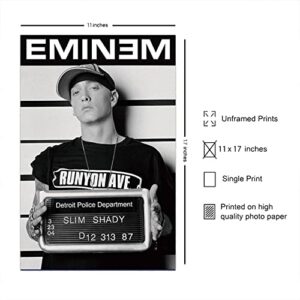 FatCat Wall Graphics Eminem (Mugshot) Poster Frameless Gift 12 x 18 inch(30cm x 46cm)-S-193…