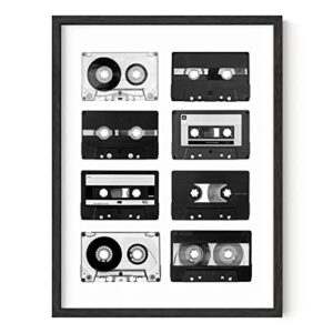 haus and hues cassette tape posters for room aesthetic 90s retro posters vintage posters for room aesthetic retro music decor music posters for walls 90s room decor unframed 12” x 16”