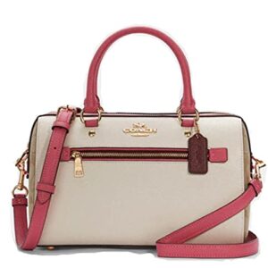 Coach Rowan Crossbody In Signature Leather Canvas (Confetti Mango)