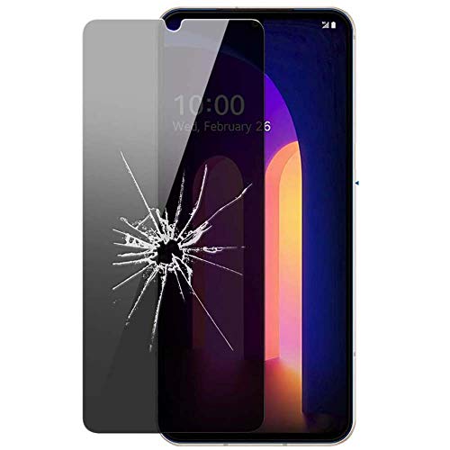 for LG V60 Privacy Screen Protector - [2 Pack] Front Bubble Free for LG V60 Thinq 5G 2020 6.8" LG V600 Privacy Anti-Spy Screen Protector Anti-Scratch Protective Film